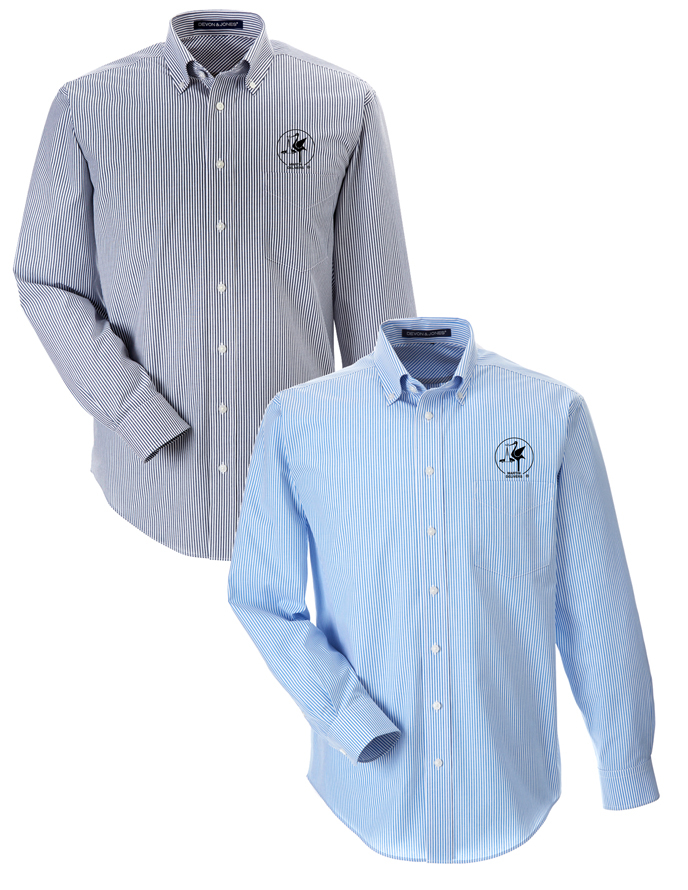 Martin Dealerships. -D- Devon & Jones Men's Banker Stripe Shirt